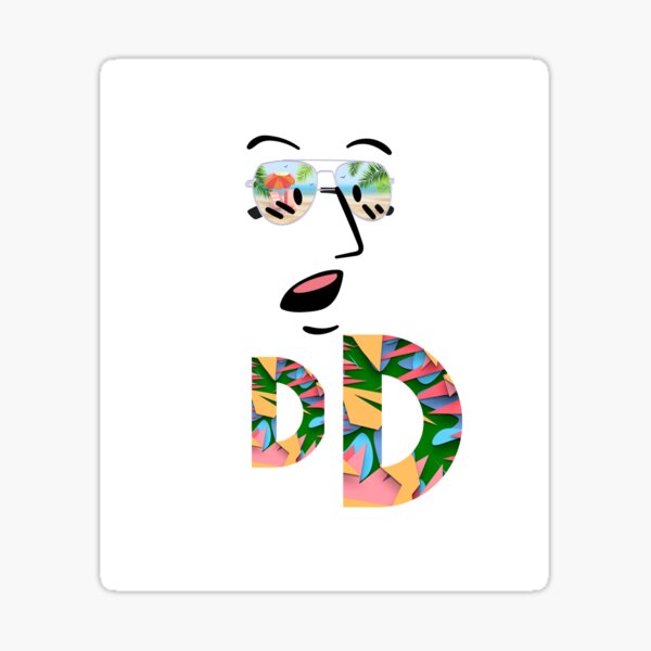 "D D" Sticker for Sale by thamishop1 | Redbubble