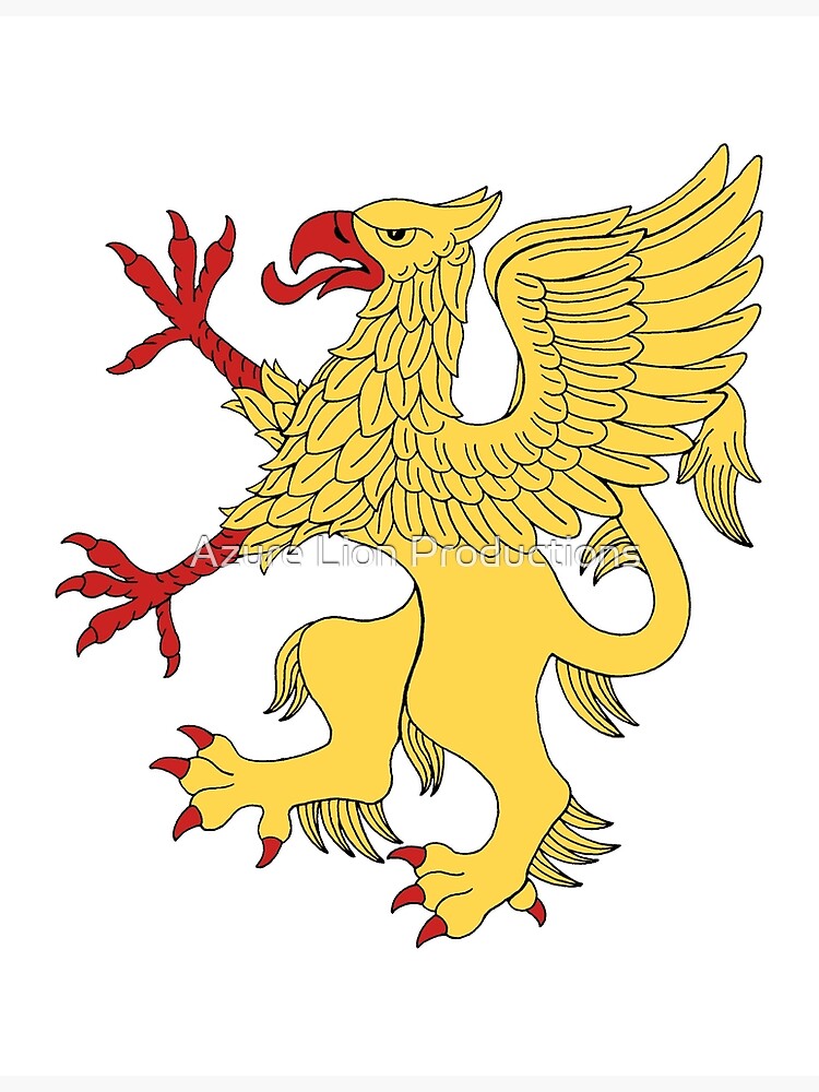 "Yellow Griffin" Poster for Sale by RHFay | Redbubble