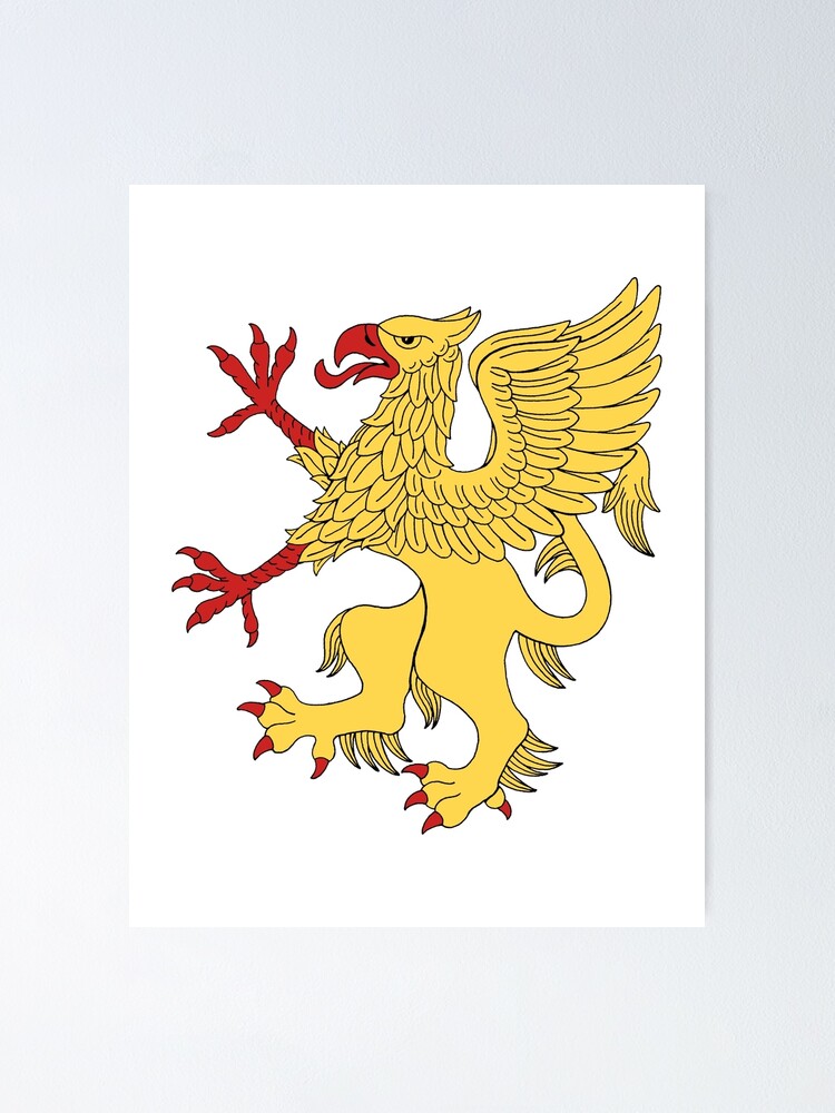 "Yellow Griffin" Poster for Sale by RHFay | Redbubble