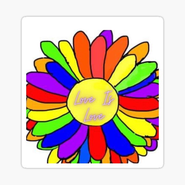 "Love Is Love" Sticker for Sale by TieDyeSandals | Redbubble