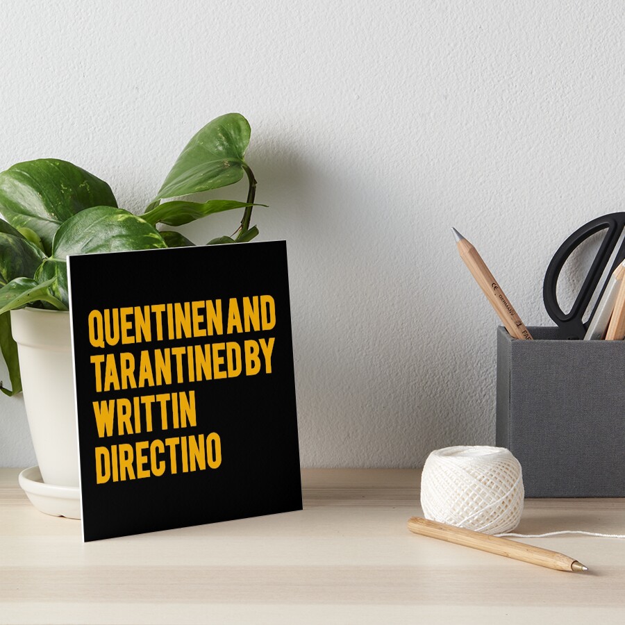 "Quentin Tarantino Titles " Art Board Print for Sale by wilddress ...