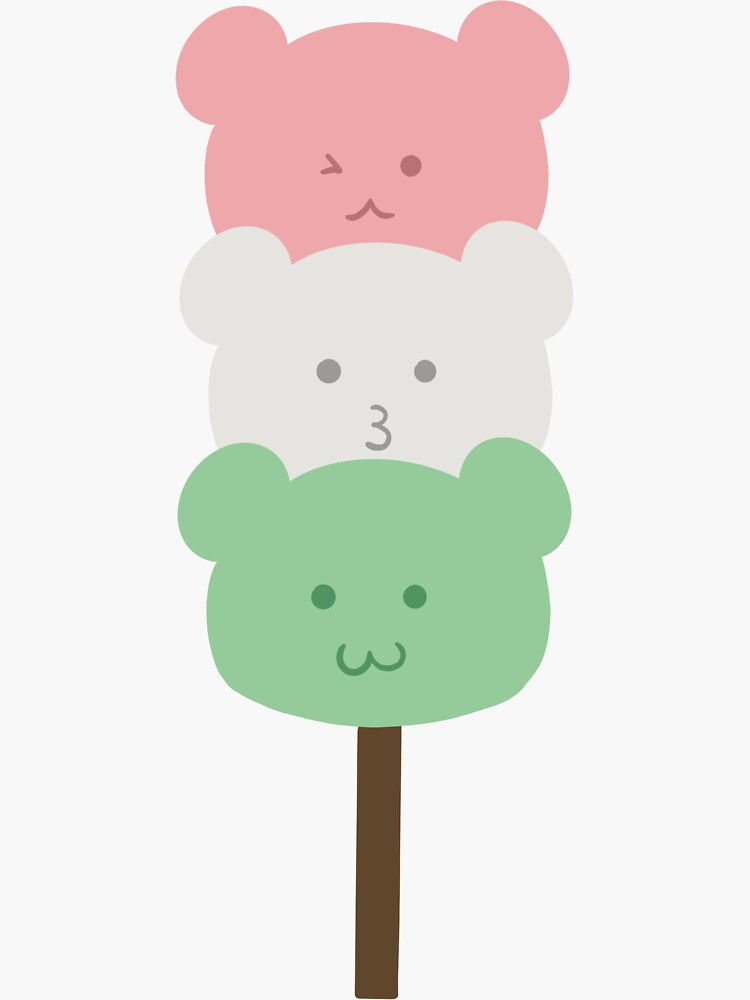 "Dango Bears" Sticker for Sale by BerryBingsu | Redbubble