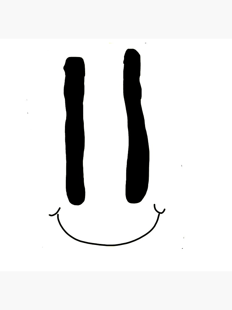 "smiley with long-long eyes 2" Poster for Sale by derevce12 | Redbubble