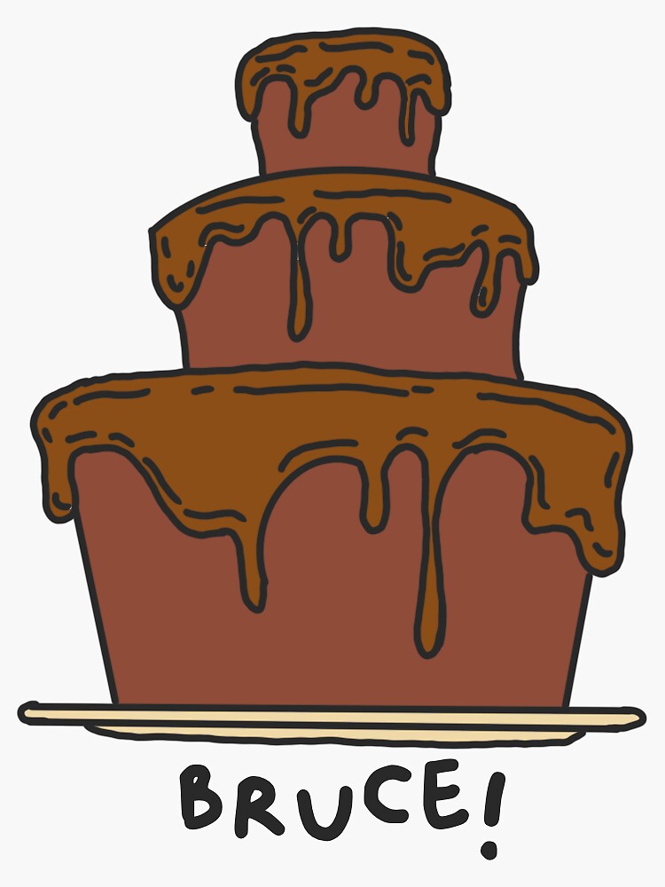 "Bruce sticker" Sticker for Sale by Molly Kennedy | Redbubble