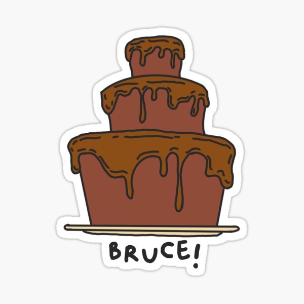 "Bruce sticker" Sticker for Sale by Molly Kennedy | Redbubble