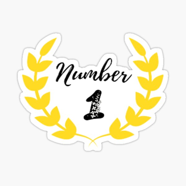 "Number One" Sticker for Sale by Tawsami | Redbubble