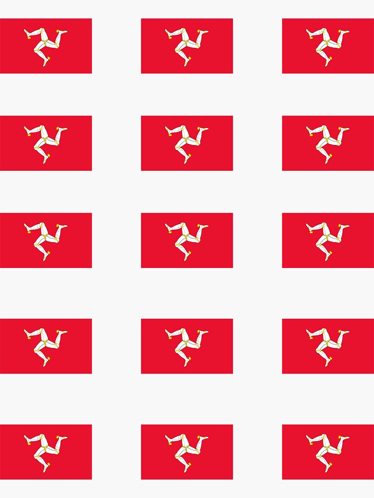 "Isle of Man - Manx Flag Pack" Sticker for Sale by FlagsWorld | Redbubble