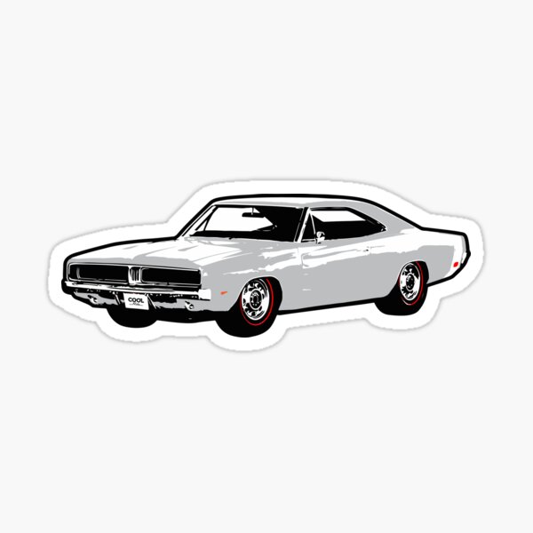 "Grey 1969 DC Muscle Car" Sticker for Sale by CoolRide | Redbubble