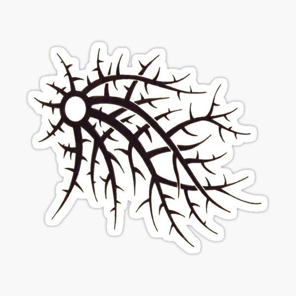 "TRIBAL (THORN) WEAVE" Sticker for Sale by SCAREE | Redbubble