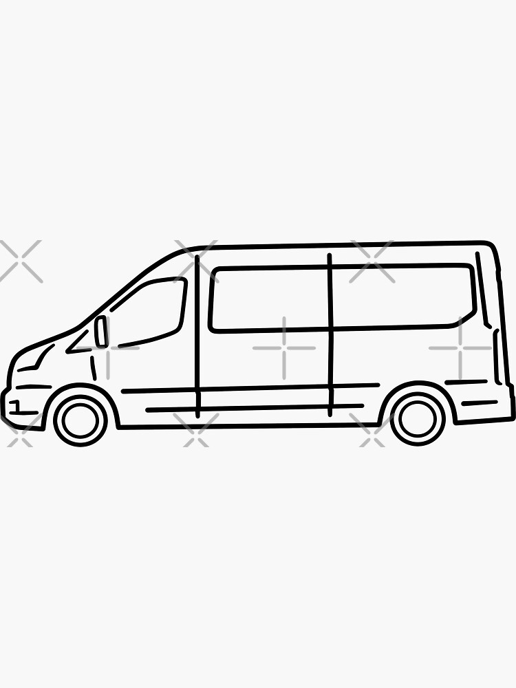 "Ford Transit" Sticker for Sale by AutoClub | Redbubble