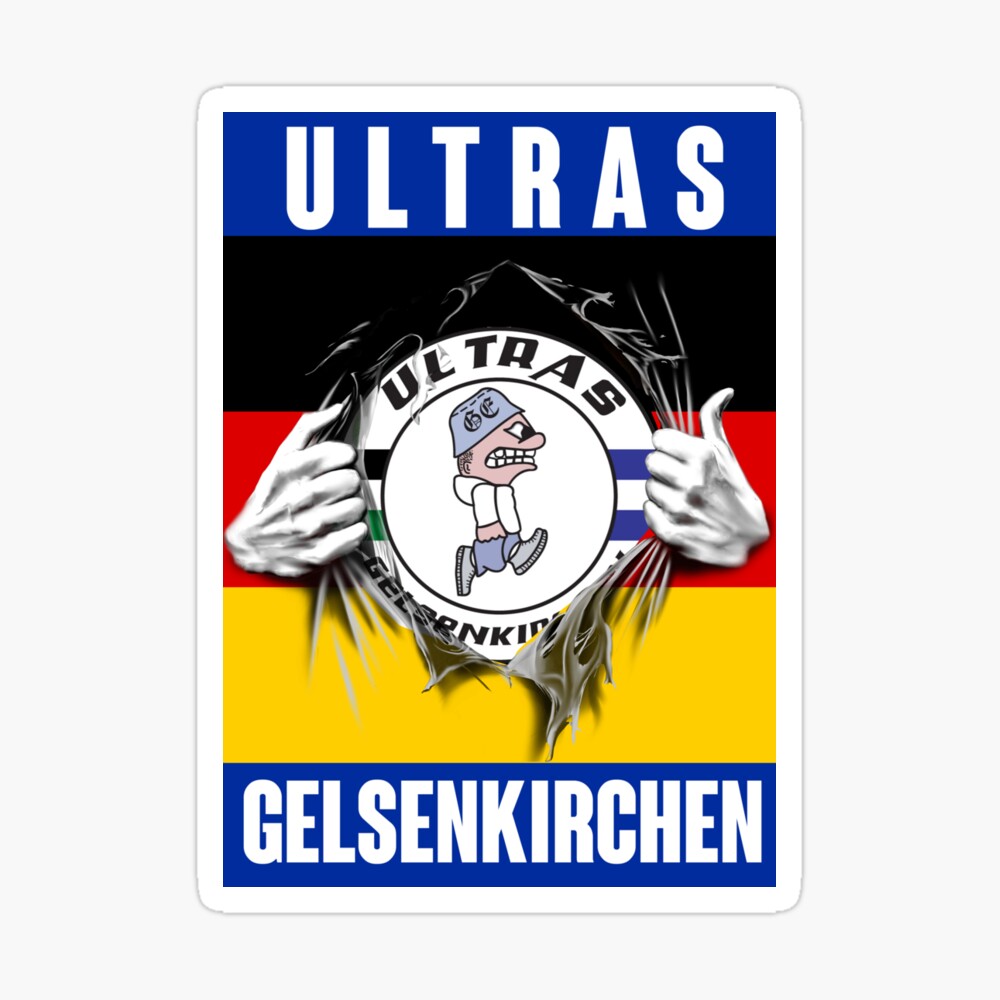 Ultras Ge Logo Ultras Gelsenkirchen" Sticker For Sale By Muss 86