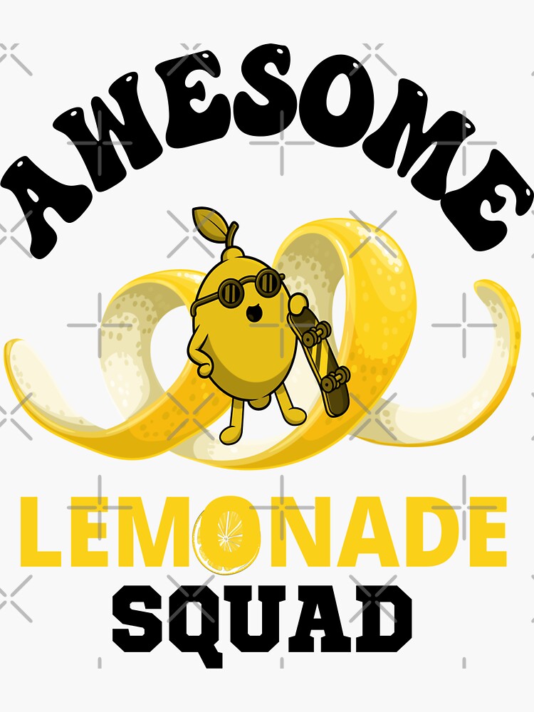 "Awesome Lemonade Squad For Lemonade Stand" Sticker for Sale by IDI69 ...