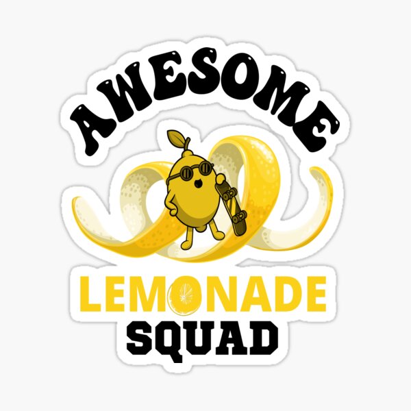 "Awesome Lemonade Squad For Lemonade Stand" Sticker for Sale by IDI69 ...