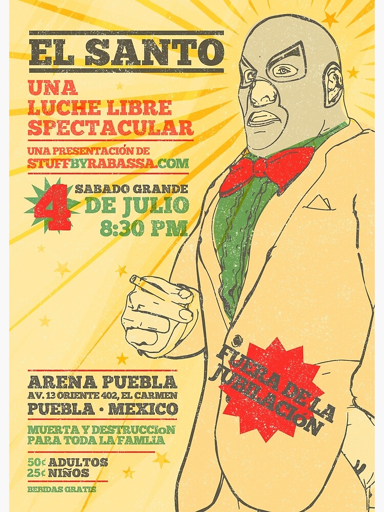 "El Santo Lucha Libre Poster" Poster for Sale by rabassa | Redbubble