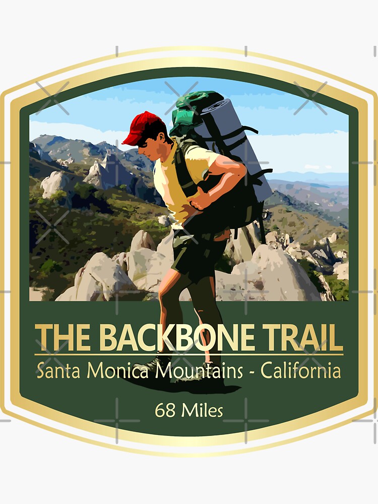 "Backbone Trail (PF)" Sticker for Sale by curranmorgan | Redbubble