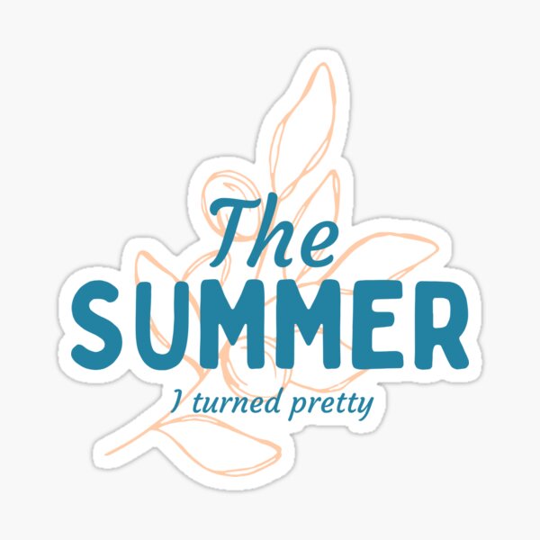 "the summer I turned pretty " Sticker for Sale by Kame-Leon | Redbubble