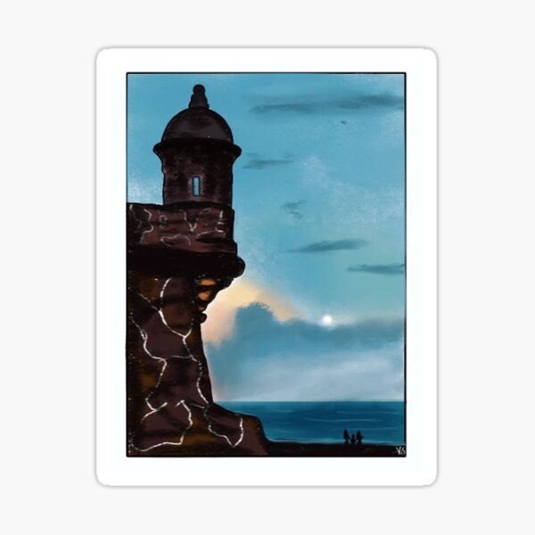 "El Morro San Juan Puerto Rico " Sticker for Sale by paintsbyys | Redbubble