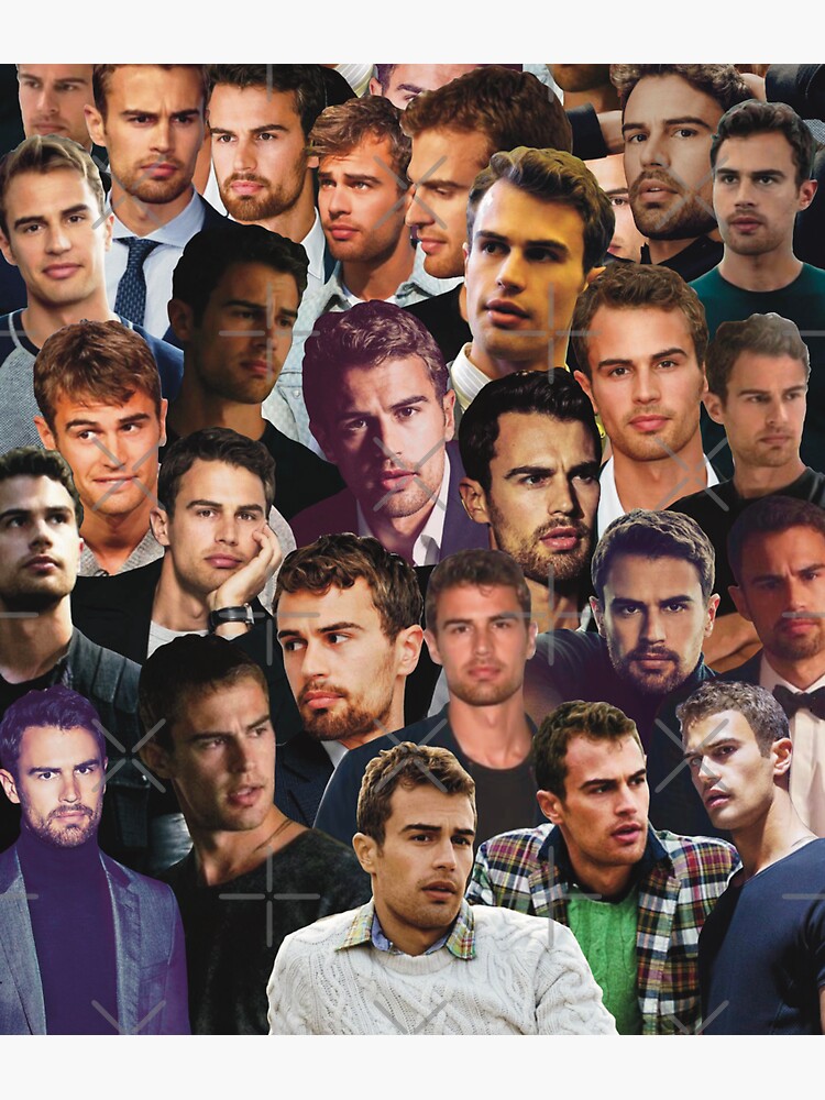 "Theo James Photo Collage" Sticker for Sale by Jess-16 | Redbubble