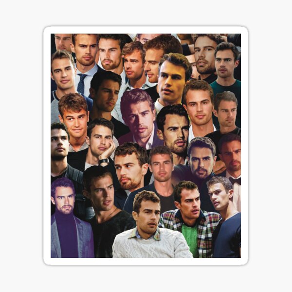 "Theo James Photo Collage" Sticker for Sale by Jess-16 | Redbubble