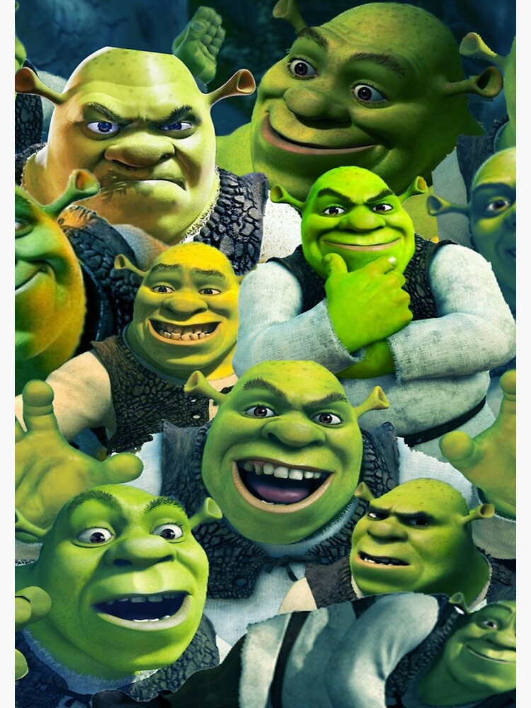 "Shrek collage poster design 2022" Spiral Notebook for Sale by Get ...