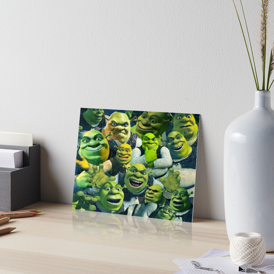 "Shrek collage poster design 2022" Art Board Print for Sale by Get ...
