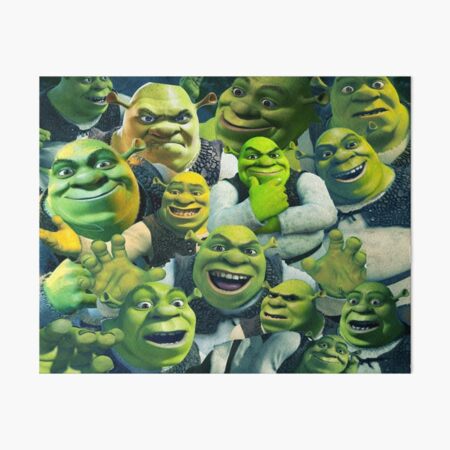 "Shrek collage poster design 2022" Art Board Print for Sale by Get ...