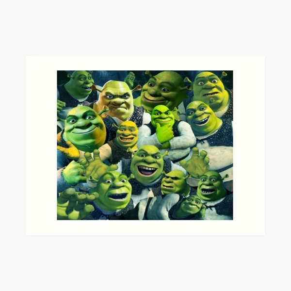 "Shrek collage poster design 2022" Art Print for Sale by Get-Jinxed ...
