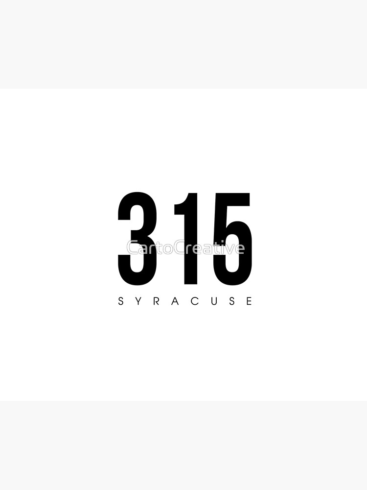 "Syracuse, NY - 315 Area Code" Tapestry for Sale by CartoCreative ...