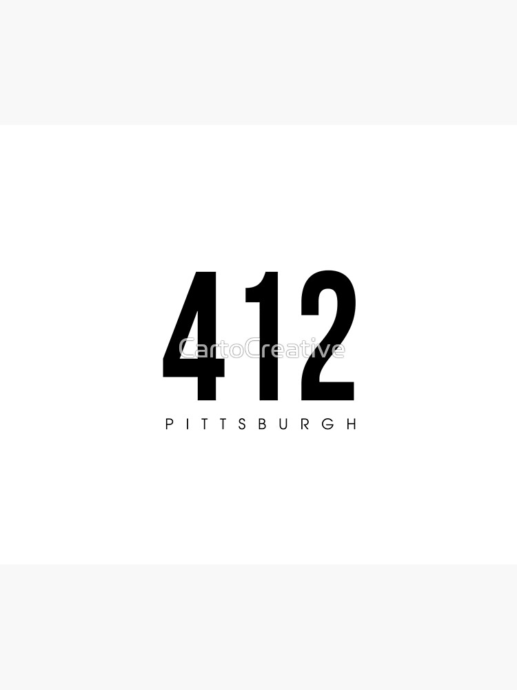 "Pittsburgh, PA - 412 Area Code" Tapestry by CartoCreative | Redbubble
