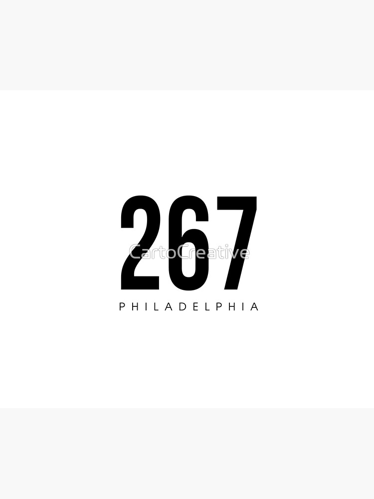 "Philadelphia, PA - 267 Area Code" Tapestry for Sale by CartoCreative ...