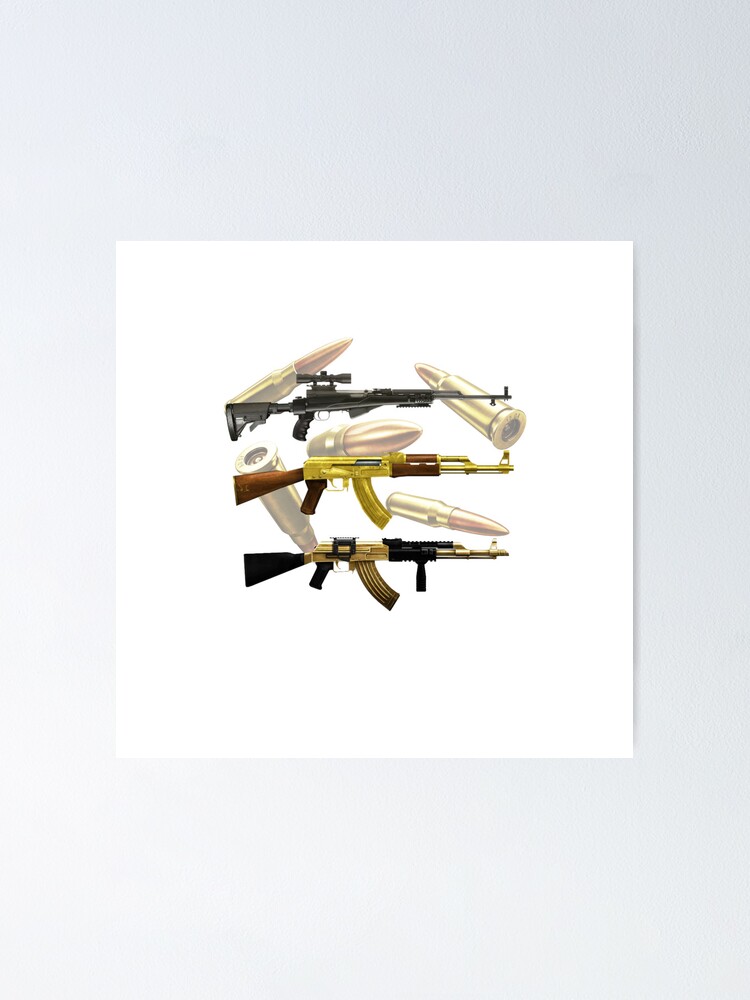 "Gun Logo Stickers | Gun Logo Stickers" Poster for Sale by Desgin0001 ...