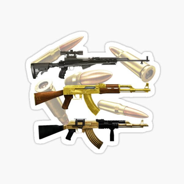 "Gun Logo Stickers | Gun Logo Stickers" Sticker for Sale by Desgin0001 ...
