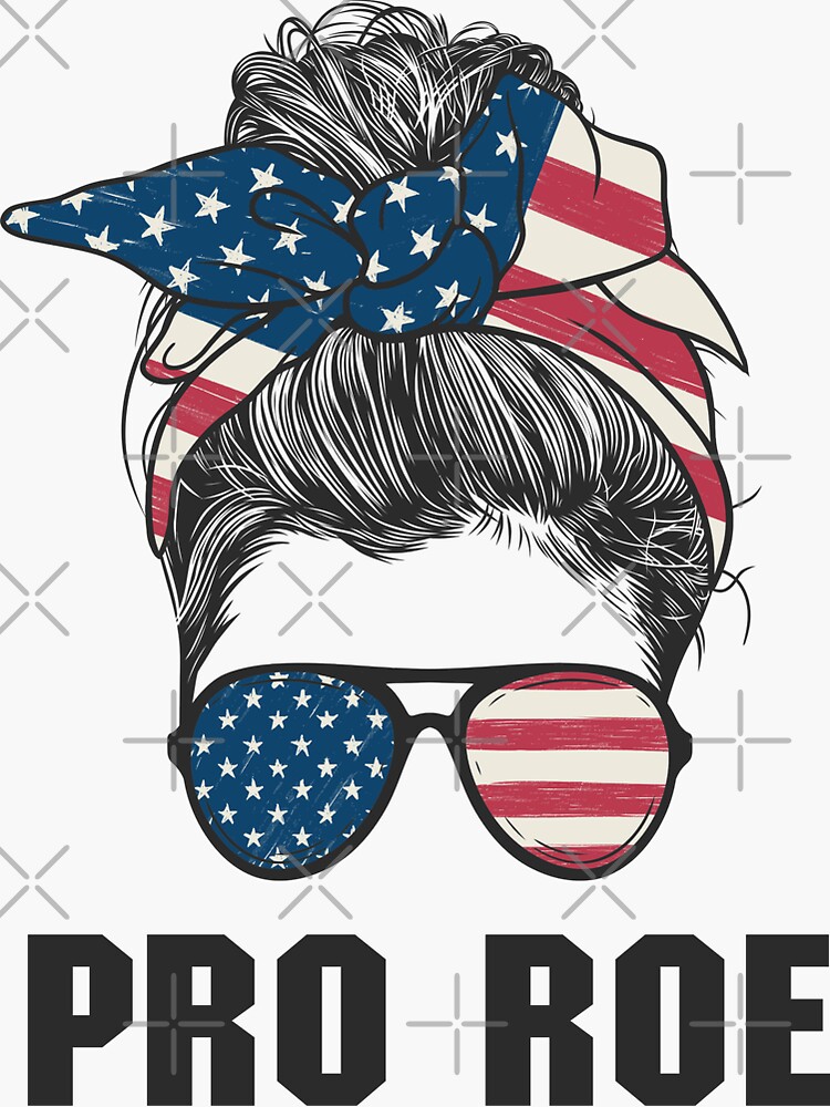 Pegatina «Pro Roe Woman US Flag Feminista Roe V Wade Derechos de la ...