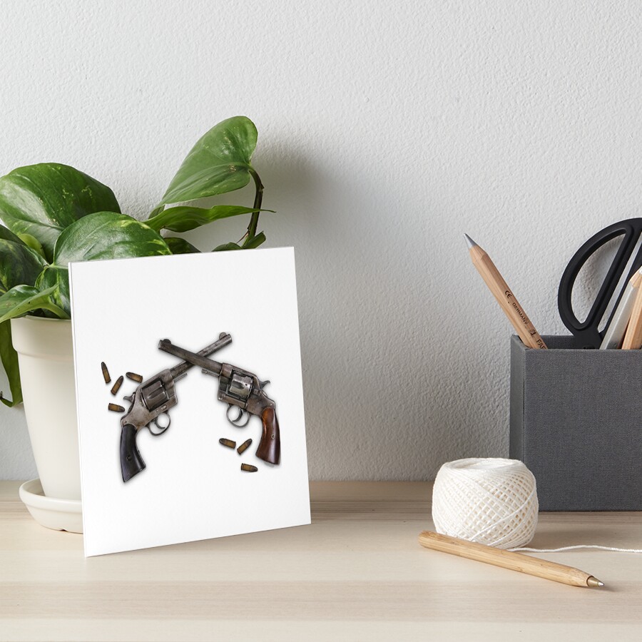 "Gun Logo Stickers | gun | gun logo sticker" Art Board Print by ...