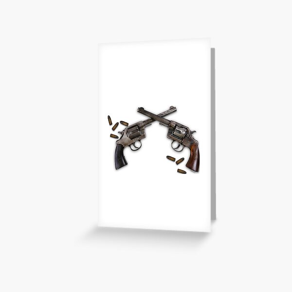 "Gun Logo Stickers | gun | gun logo sticker" Greeting Card by ...