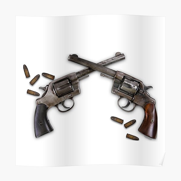 "Gun Logo Stickers | gun | gun logo sticker" Poster for Sale by ...