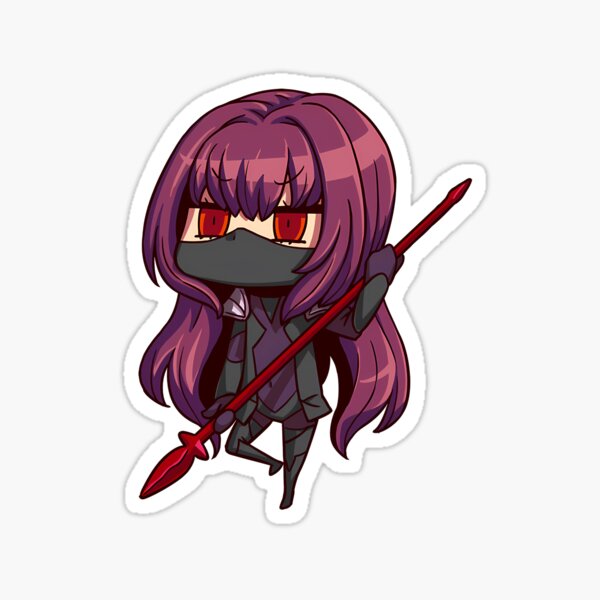 "[FGO] Scathach (Lancer)" Sticker for Sale by GachaCorp | Redbubble