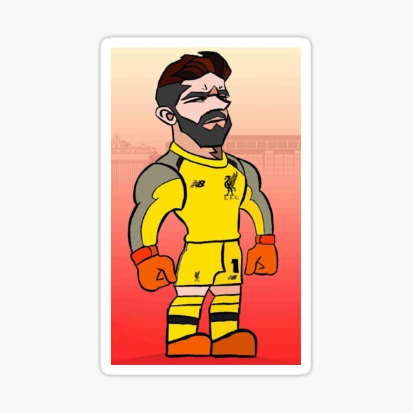 "Alisson Becker" Sticker for Sale by HildaRatna | Redbubble