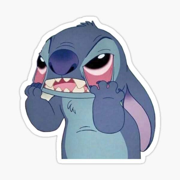 "stitch angry" Sticker for Sale by IIMAGINATION | Redbubble