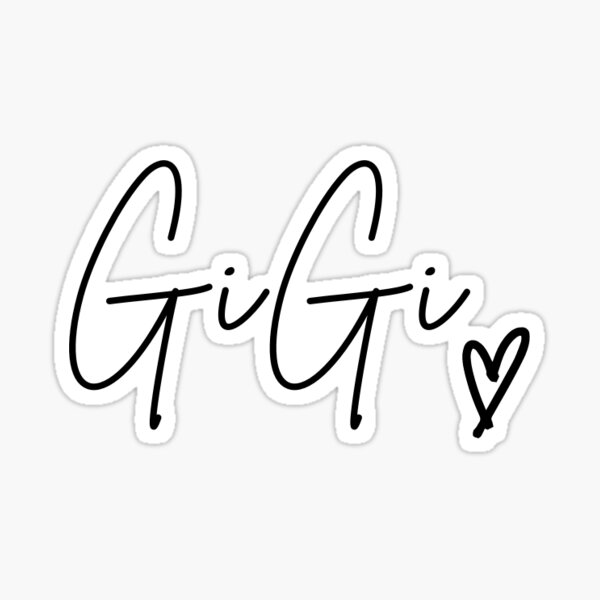 "GiGi " Sticker for Sale by g2creations | Redbubble