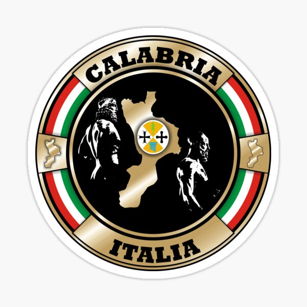 "Calabria stemma gold" Sticker for Sale by SoulSafe | Redbubble