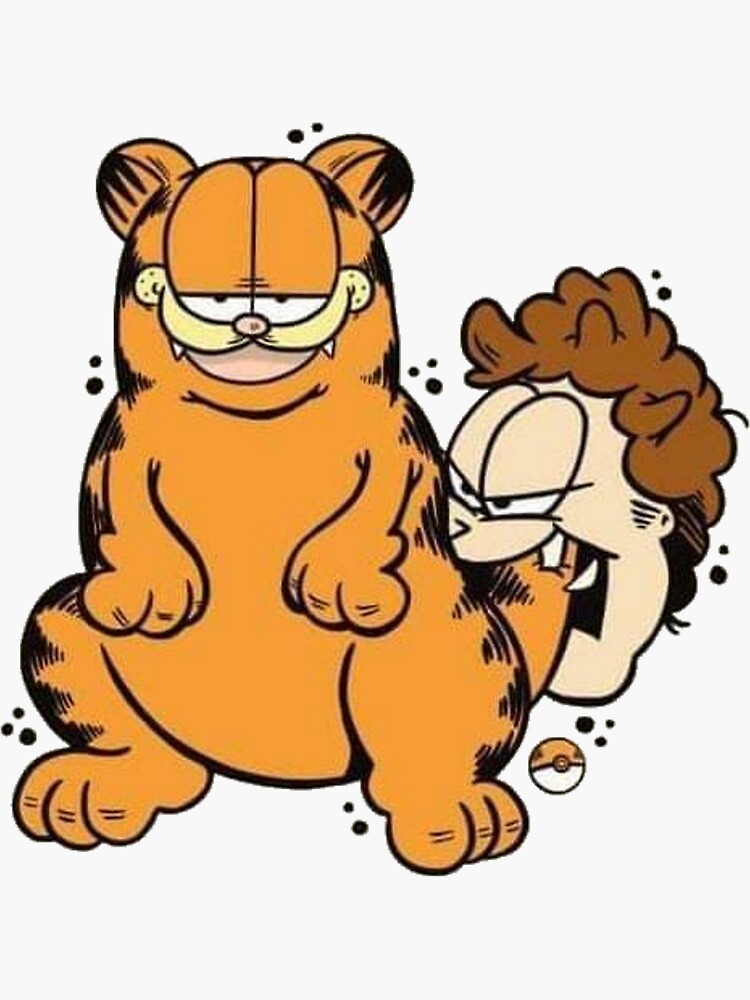"garf-bro" Sticker for Sale by Yabya | Redbubble