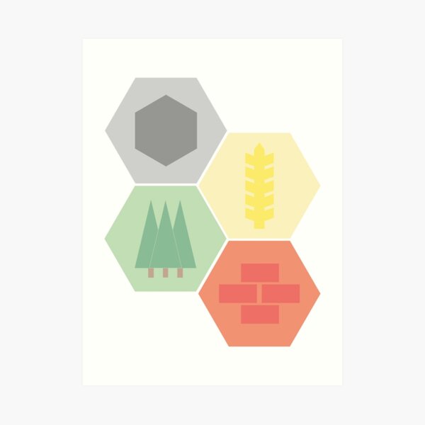 Catan Art Prints | Redbubble