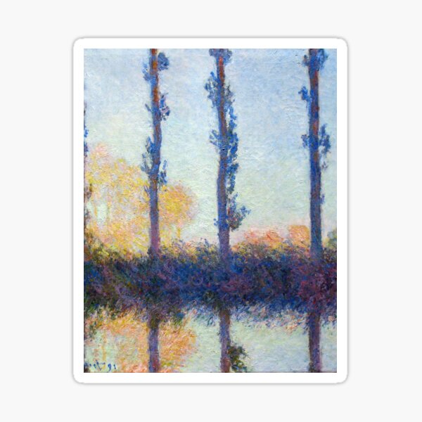 "claude monet Poplar Series" Sticker for Sale by Penelope101 | Redbubble
