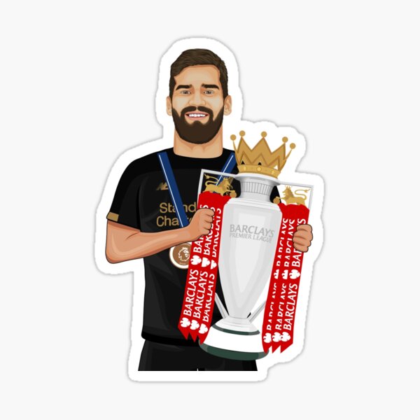 "Alisson Becker" Sticker for Sale by FortunaFrida | Redbubble