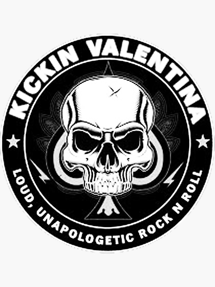"kickin valentina band logo" Sticker for Sale by imellody3s | Redbubble