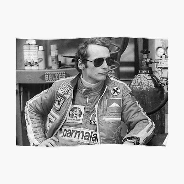 "Niki Lauda" Poster for Sale by voiceandvision | Redbubble