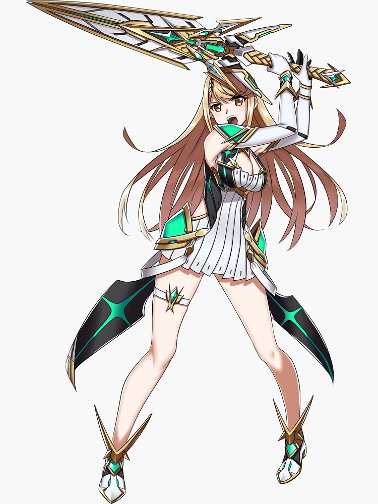 "Cute Mythra | Xenoblade 2" Sticker for Sale by CreamCheese2036 | Redbubble