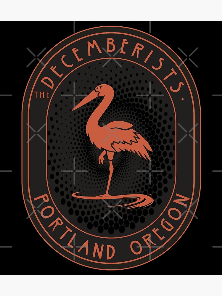 "The Decemberists - vintage styled 'Crane Wife' badge graphic, for the ...