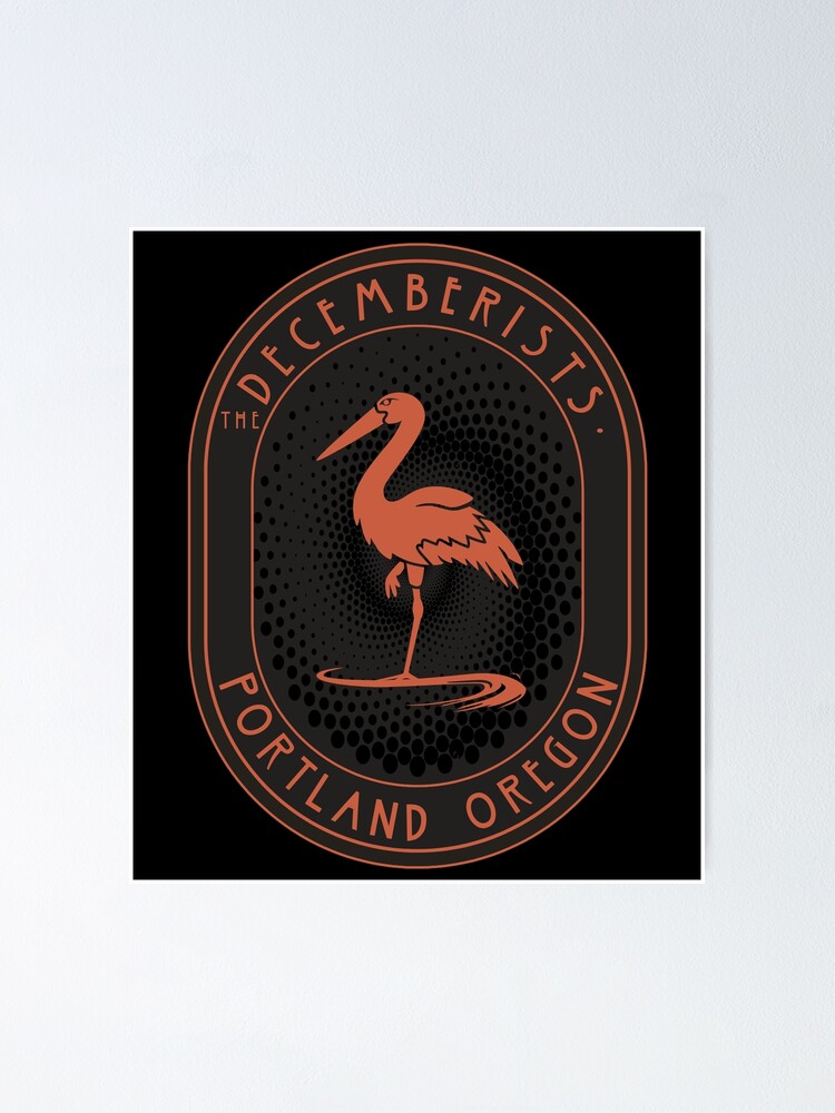 "The Decemberists - vintage styled 'Crane Wife' badge graphic, for the ...